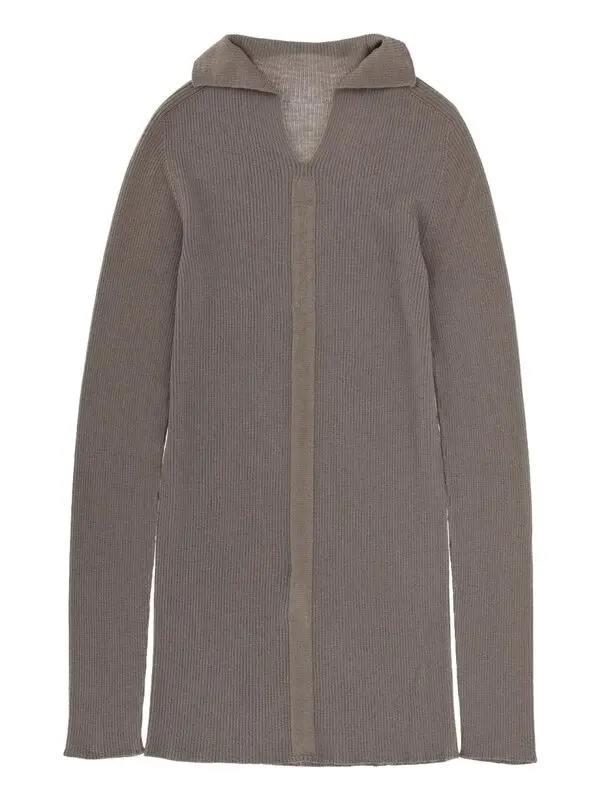 Rick Owens Ribbed Tabard Knit - Gray