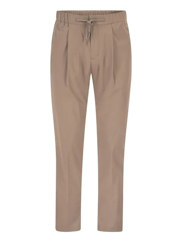 Herno Stretch Nylon Trousers - Cream