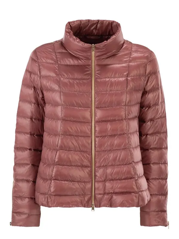 Herno Ultra-light Satin Down Jacket With Flared Back - Multicolor