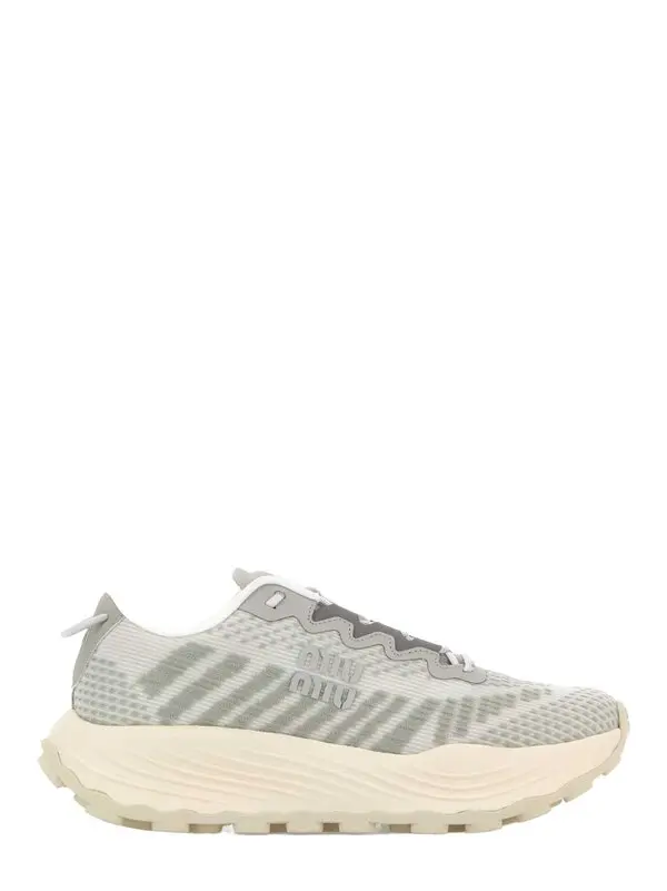 Miu Miu Two-tone Fabric Sneakers - Multicolor