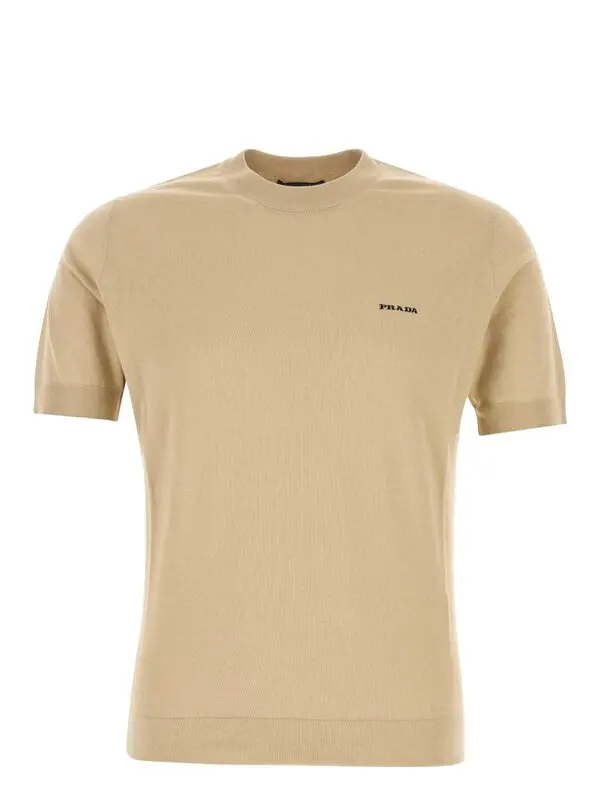Prada Short Sleeve Sweater - Brown