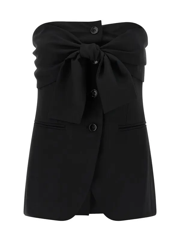 Max Mara Veruska" Top - Black