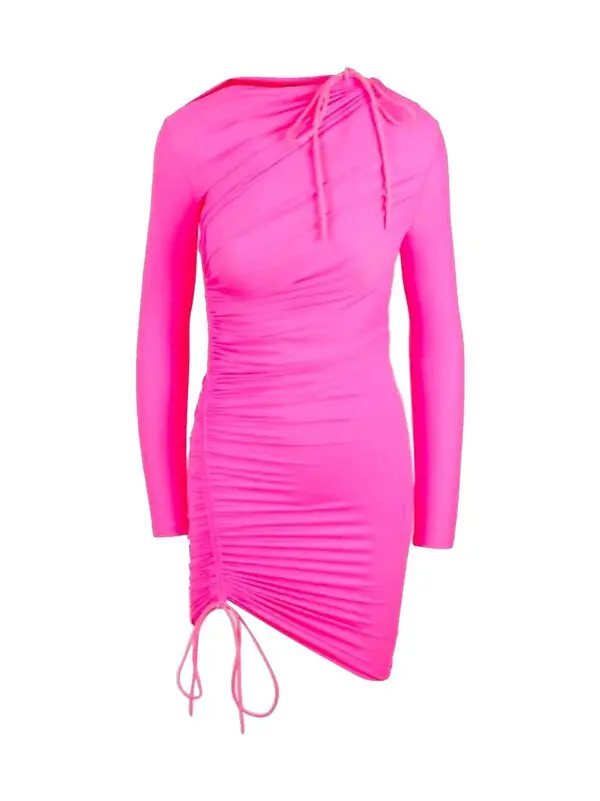 Balenciaga Mini Dress With Ruched Detailing - Pink
