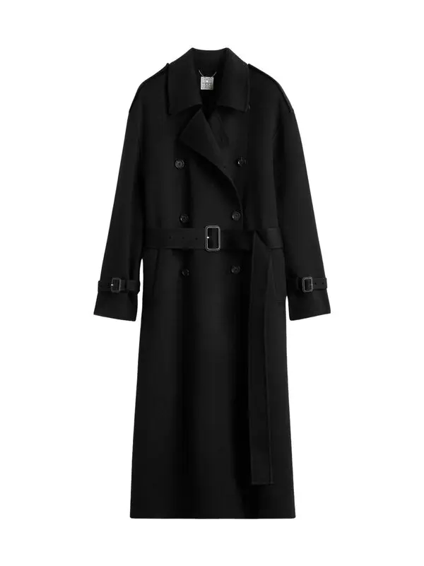 TOTEME Wool Double-breasted Coat - Multicolor