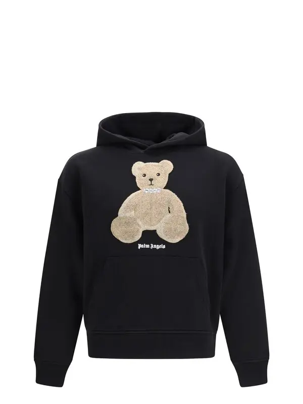 Palm Angels Bear Hoodie - Black