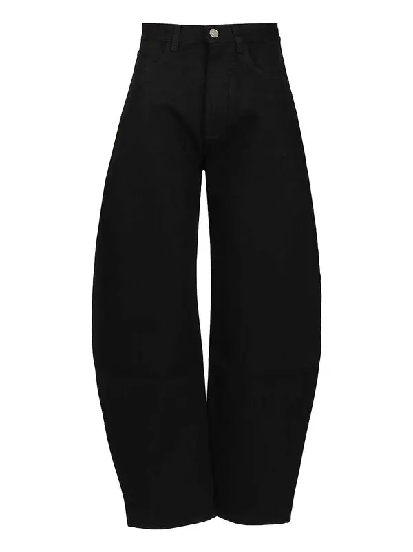 Alaïa Rounded Leg Jeans - Black