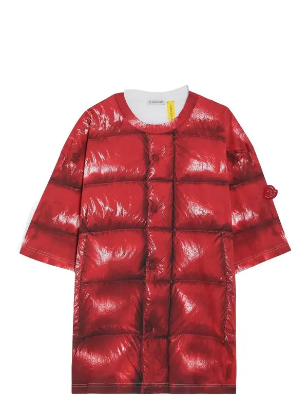 MONCLER X A$AP ROCKY Cotton T-shirt With Digital Print - Red