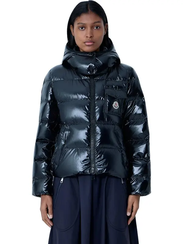 Moncler Andro Short Down Jacket With Hood - Black