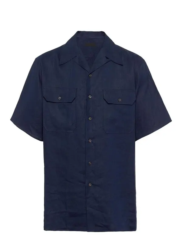 Prada Linen Shirt - Blue