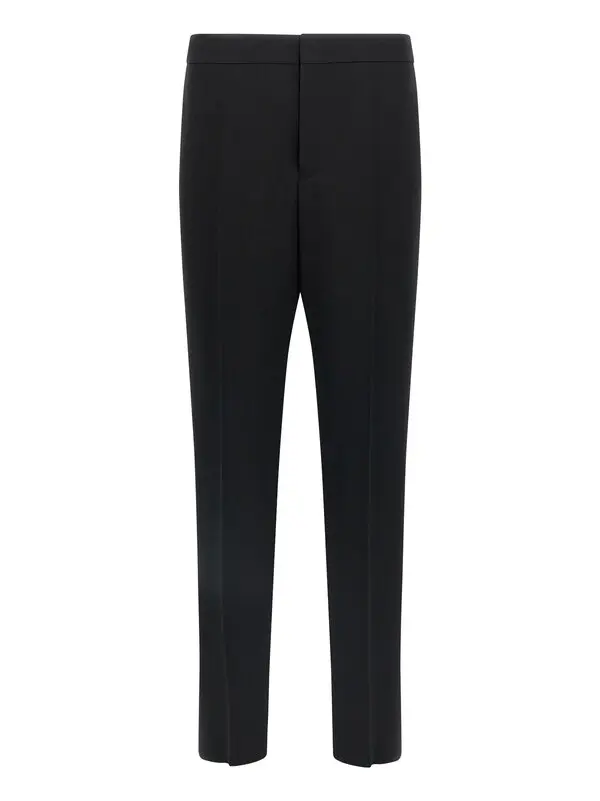 Saint Laurent Classique Wool Trousers - Black