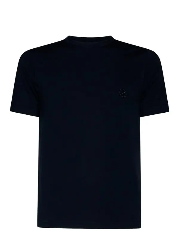 Giorgio Armani Icon T-shirt In Jersey - Multicolor