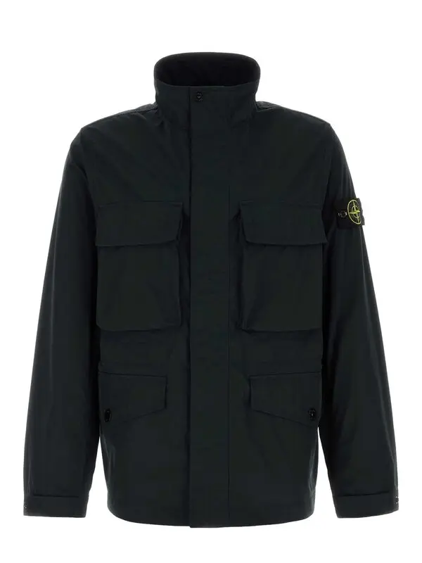 Stone Island Polyester Jacket - Black