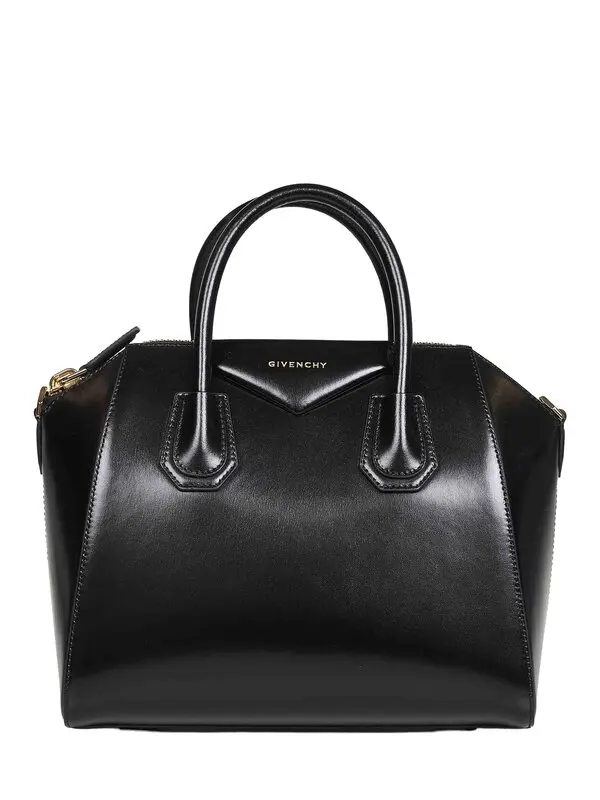 Givenchy Antigona Small Handbag In Black Box Calf Leather - Multicolor