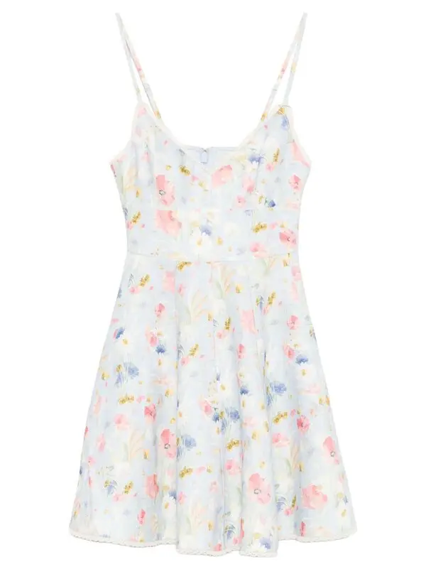 Zimmermann Lucky Linen Mini Dress - Multicolor