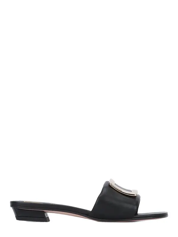 ROGER VIVIER Padded Buckled Mule - Multicolor