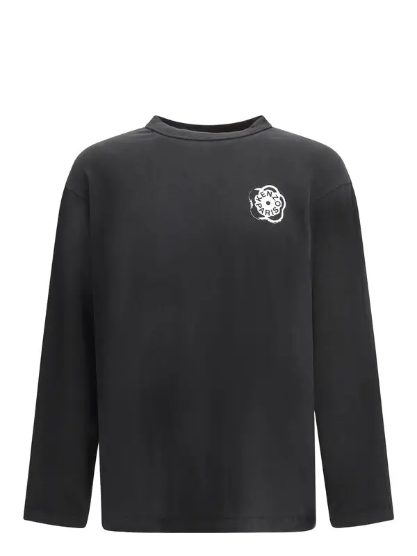 Kenzo Boke Flower 2.0 Long-sleeved Cotton T-shirt - Black