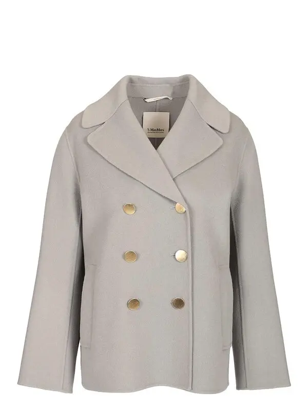 Max Mara Margot Wool Drap Jacket - Blue