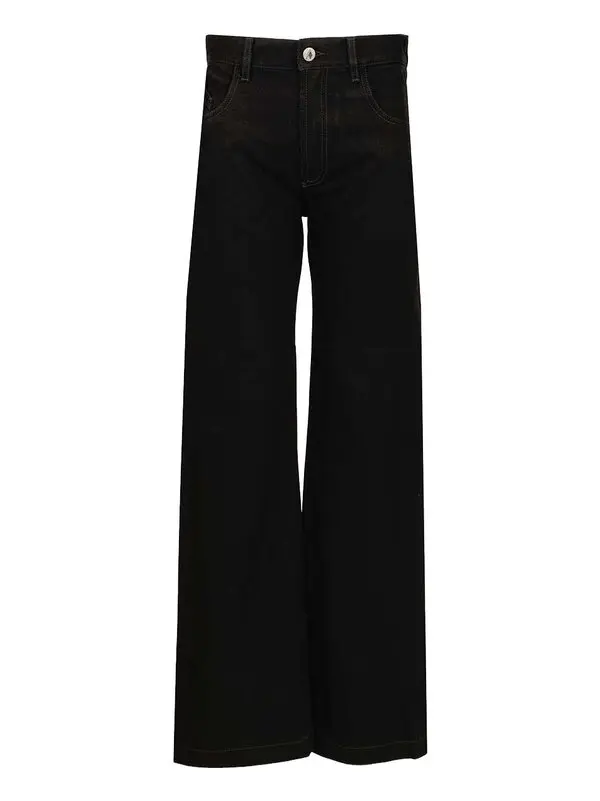Attico Cotton Jeans - Black