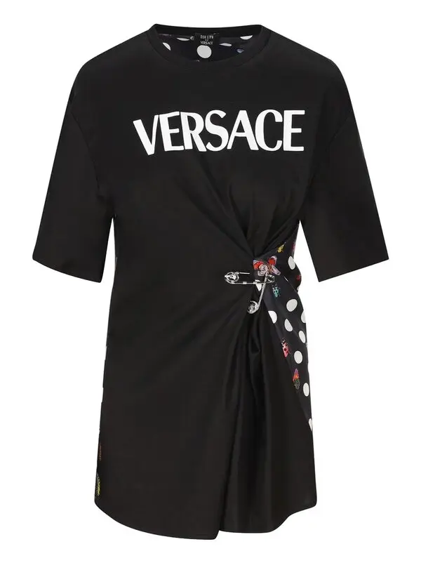 Versace Butterfly And Ladybug Print T-shirt - Black