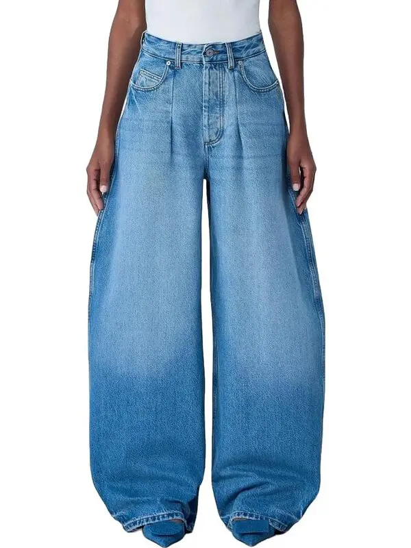 Jacquemus Light Denim Wide-leg Jeans - Blue