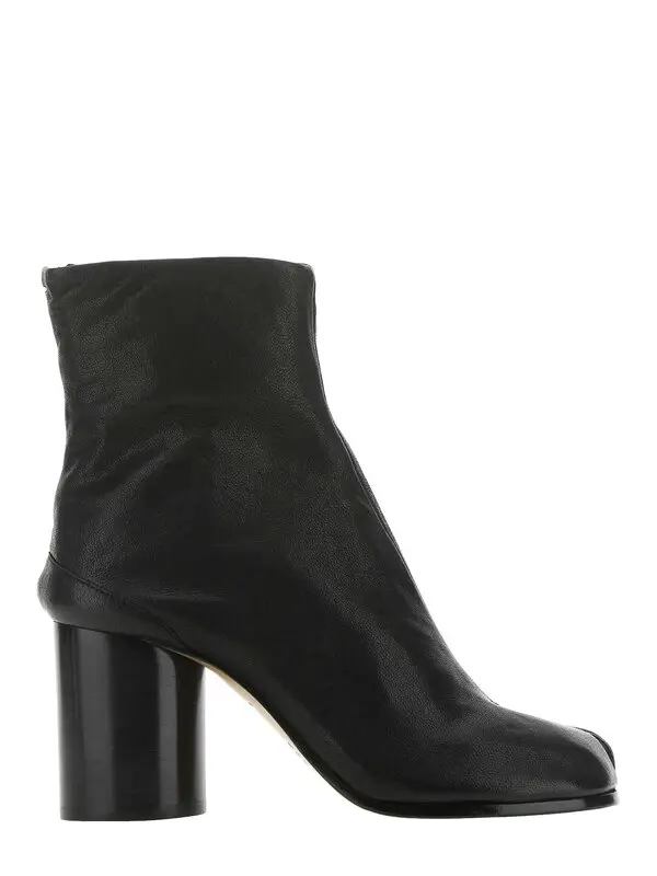 MAISON MARGIELA Leather Tabi Ankle Boots - Black