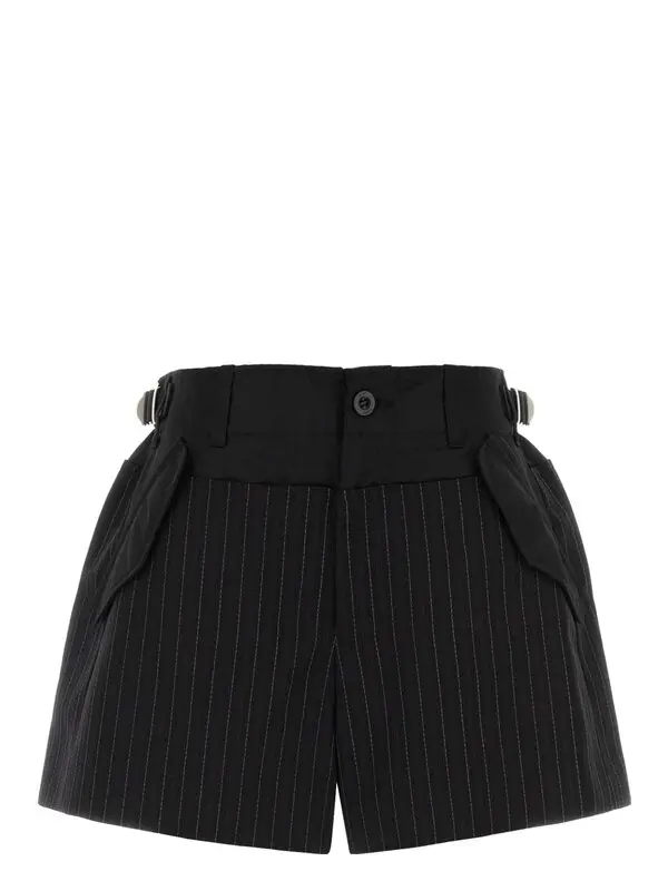 Sacai Embroidered Polyester Blend Shorts - Multicolor
