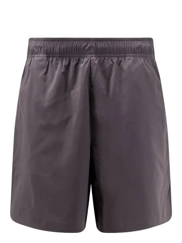 Stone Island Nylon Bermuda Shorts With Embroidered Logo - Multicolor