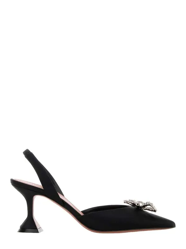 Amina Muaddi Rosie Sling Pumps - Black