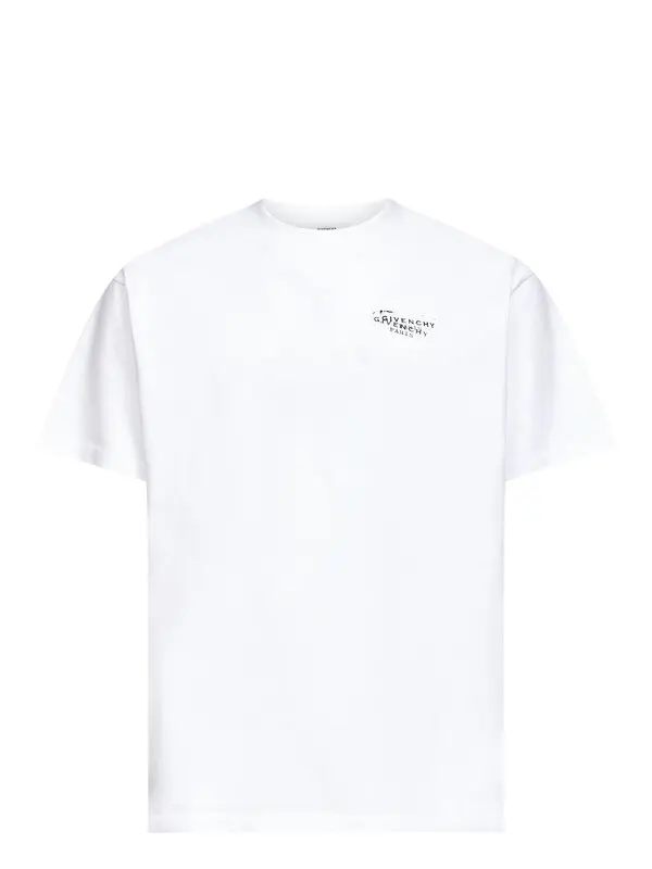 Givenchy White Stamp Print T-shirt - Multicolor