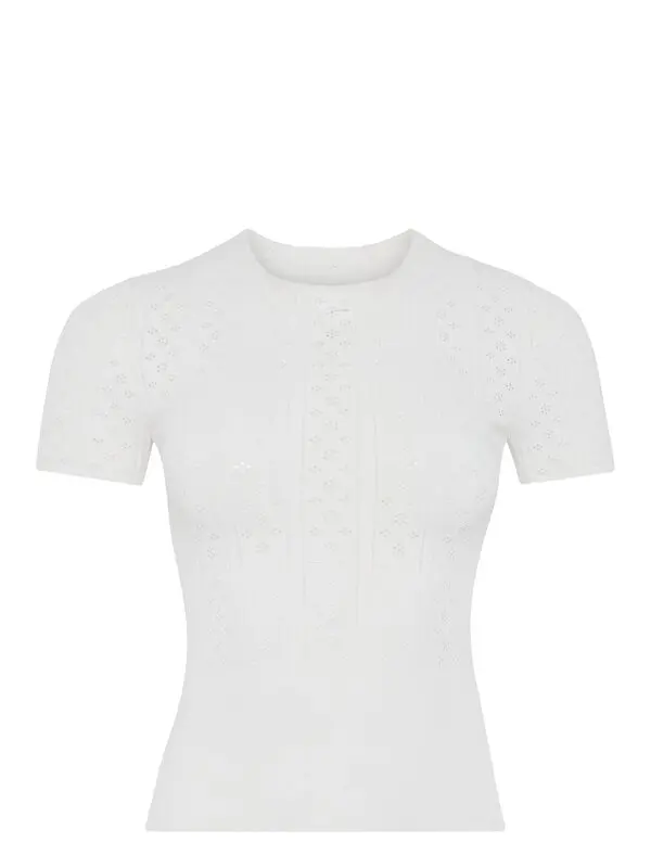 JW Anderson Pointelle Knit T-shirt - Multicolor