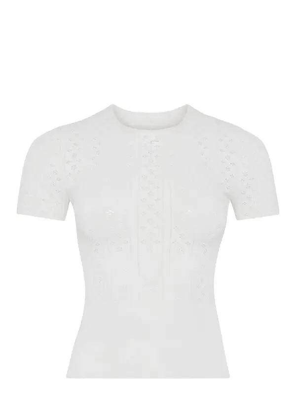 JW Anderson Pointelle Knit T-shirt - Multicolor