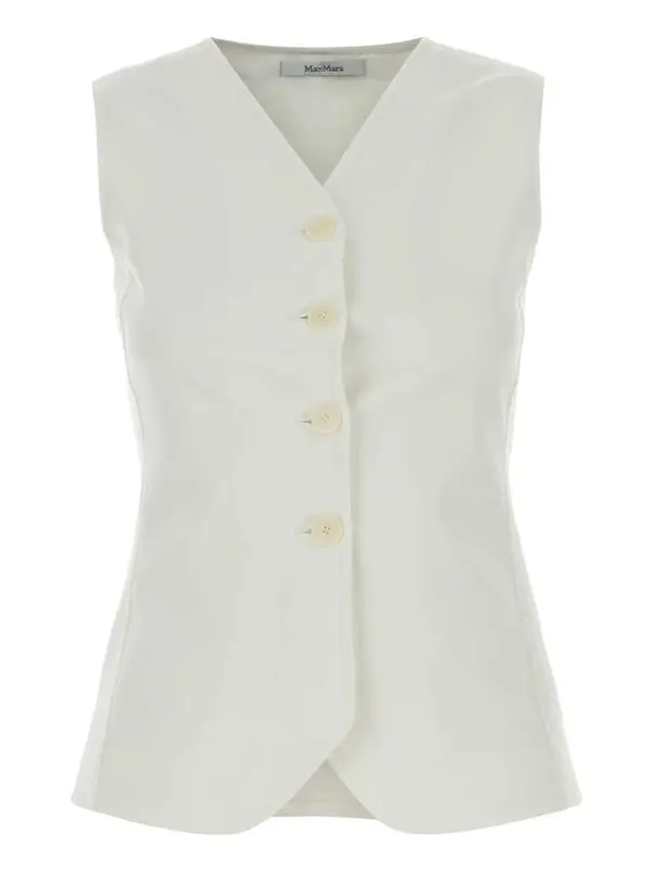 Max Mara Fornovo Vest - White
