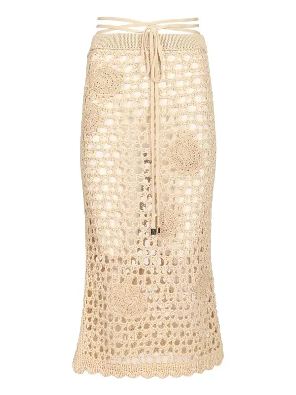 Attico Midi Skirt - Cream