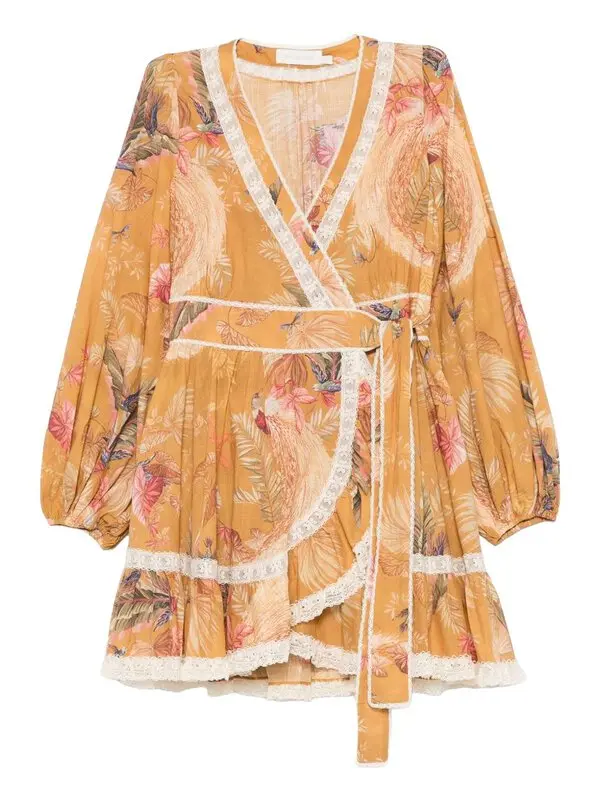 Zimmermann Ascension Cotton Mini Dress - Multicolor