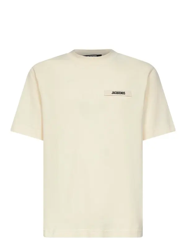 Jacquemus Beige The Gros Grain T-shirt - Multicolor
