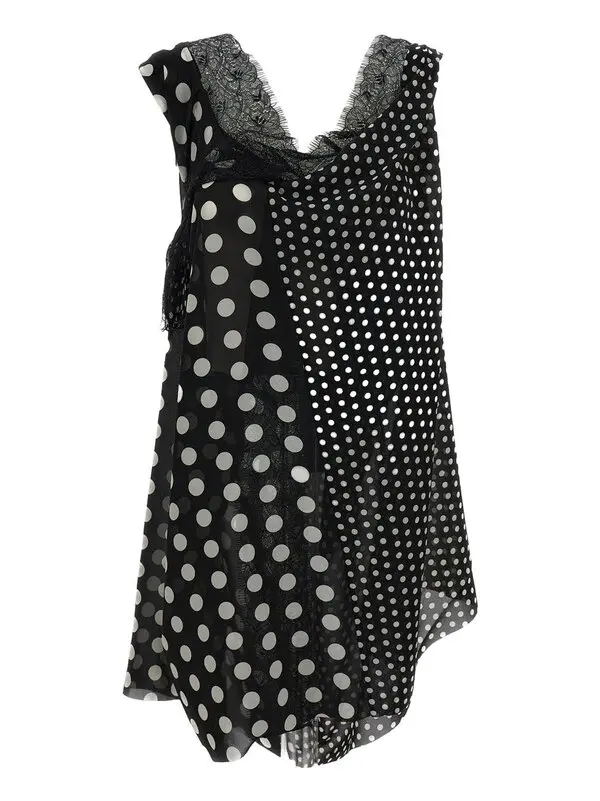 Junya Watanabe Polka Dot Sleeveless Top - Multicolor