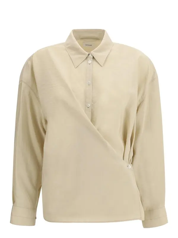 LEMAIRE Draped Shirt - Cream