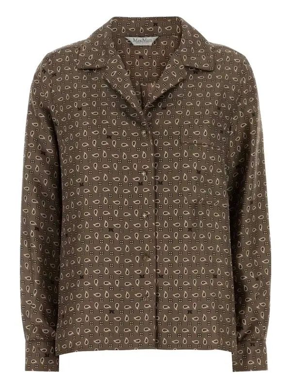Max Mara Printed Silk Shirt - Multicolor