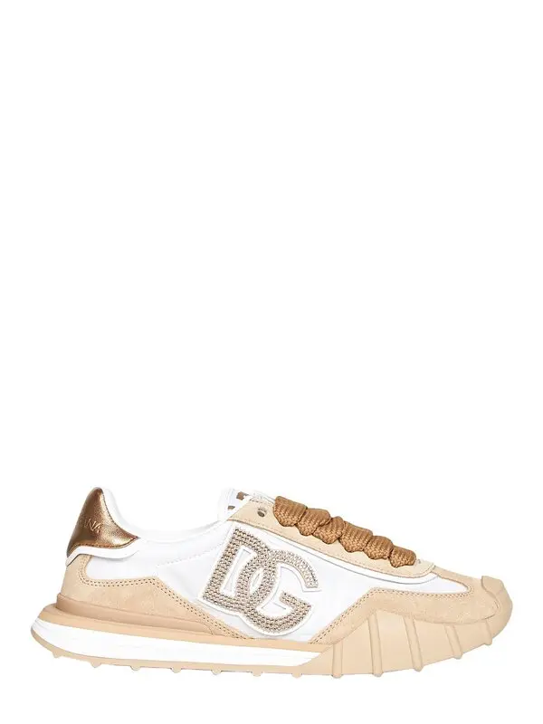 Dolce & Gabbana Mesh And Suede Dg Athletic Sneakers - Multicolor