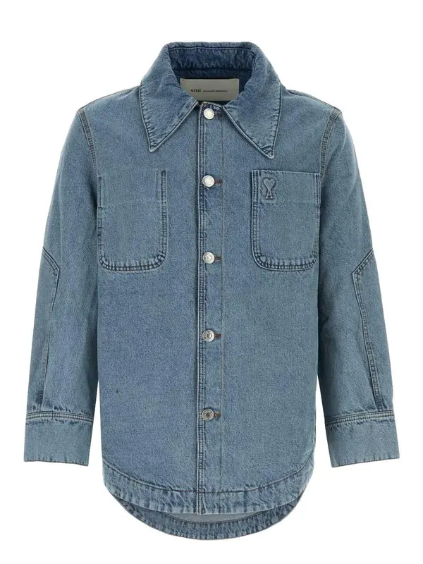 AMI Paris Denim Shirt - Blue