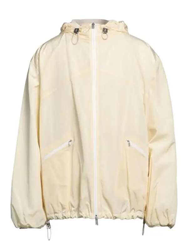 JIL SANDER Hooded Zip-up Jacket - Yellow