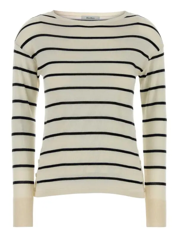 Max Mara Embroidered Cashmere Blend Tabella Sweater - Multicolor