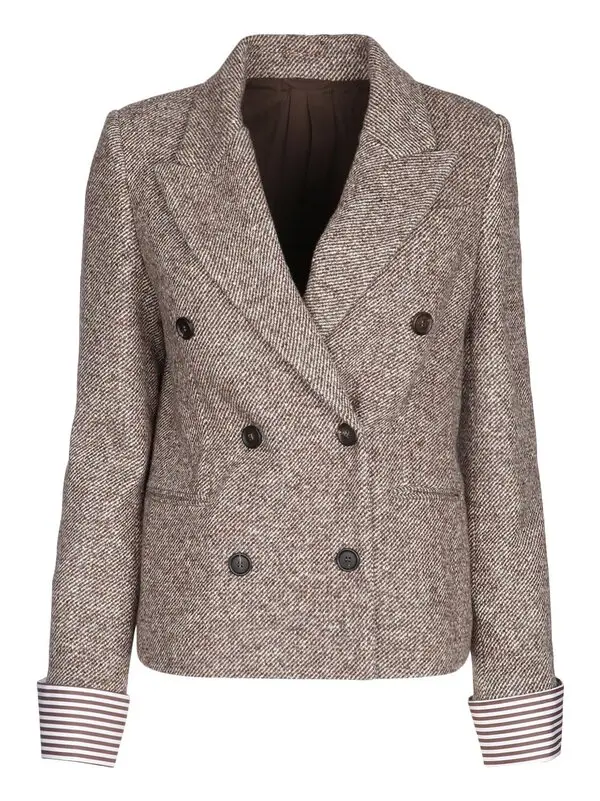 Brunello Cucinelli Double Breasted Blazer - Multicolor