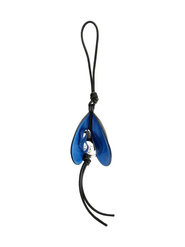 Loewe Shell Charm With Leather Cord - Black