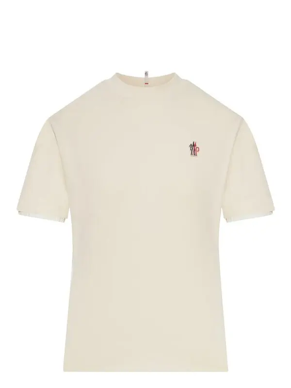 Moncler Stretch Jersey T-shirt - Cream