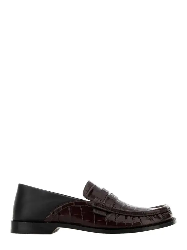 Loewe Two-tone Leather Campo Loafers - Multicolor