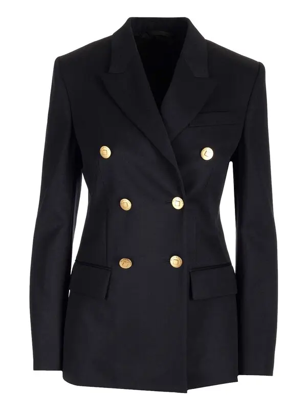 Givenchy Double-breasted Blazer With Gold Buttons - Blue