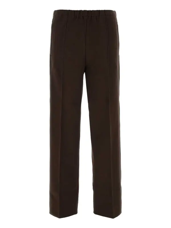 Miu Miu Stretch Viscose Blend Pants - Brown