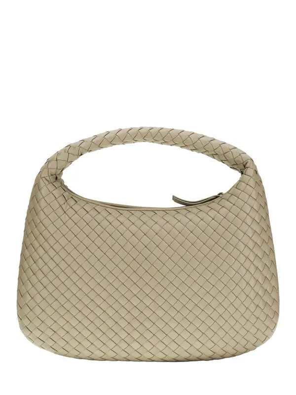 Bottega Veneta Padded Intrecciato Leather Shoulder Bag - Cream