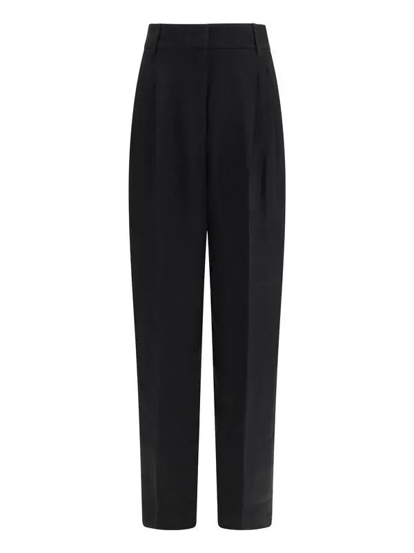 Max Mara Mstsumero Linen Batavia Pants - Black